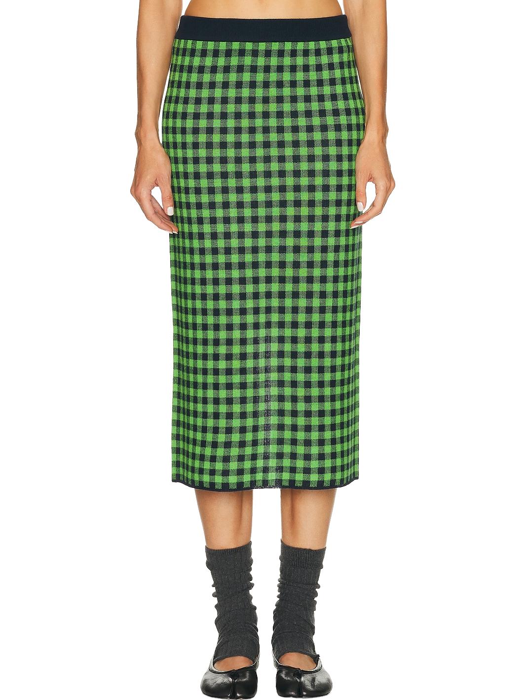 GUEST IN RESIDENCE Gingham Long Skirt